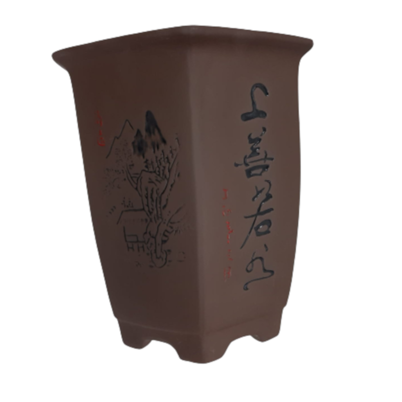 Dark Brown Colour Design Pot – IM Garden Mart